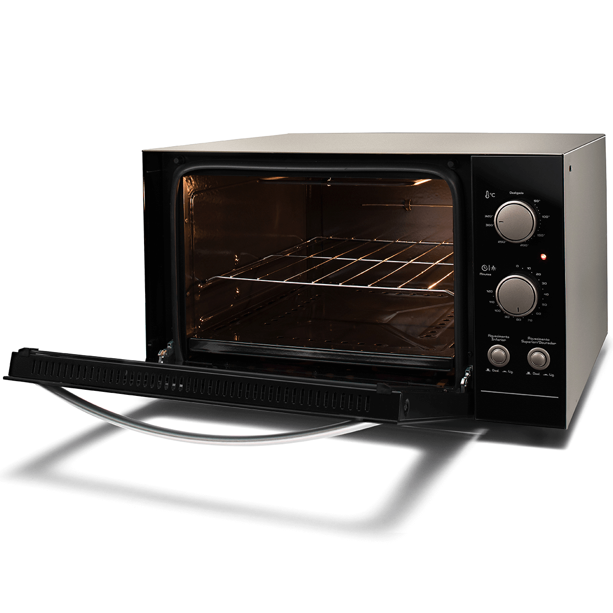 Forno Elétrico Fischer Fit Bancada Com Dourador 44L Prata 220V - Camicado