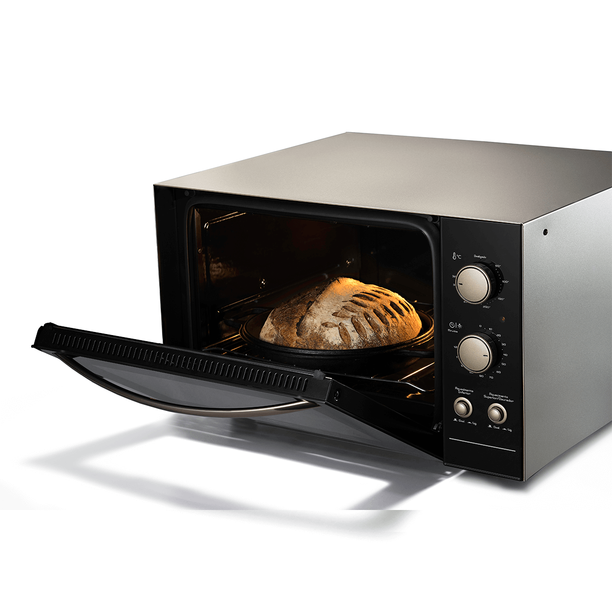 Forno Elétrico Fischer Fit Bancada Com Dourador 44L Prata 220V - Camicado